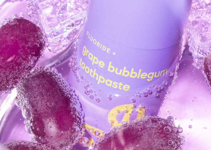 Hismile Grape Bubblegum + Flouride Toothpaste