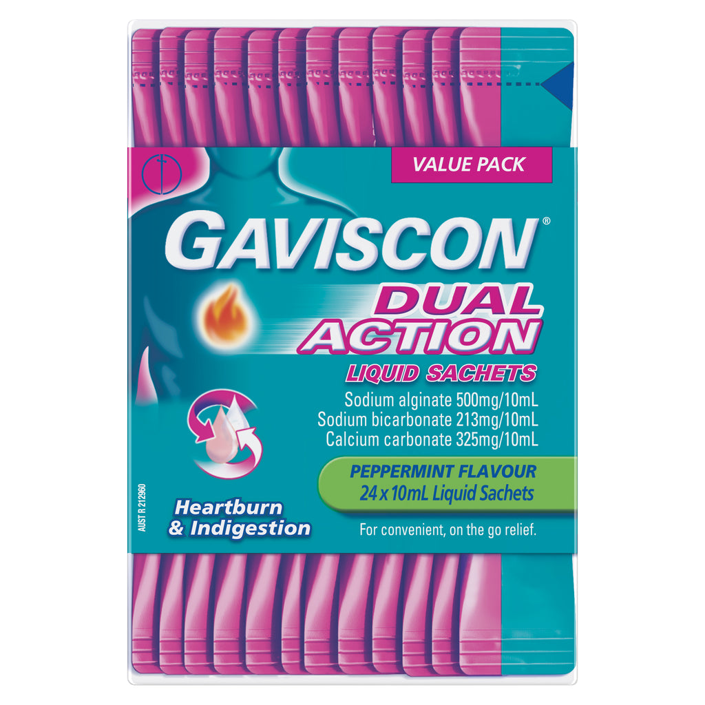 GAVISCON DA Liq P/Mint Sach 10ml 24s