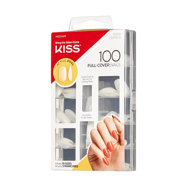 KISS 100 Nail Active Oval Full Nail