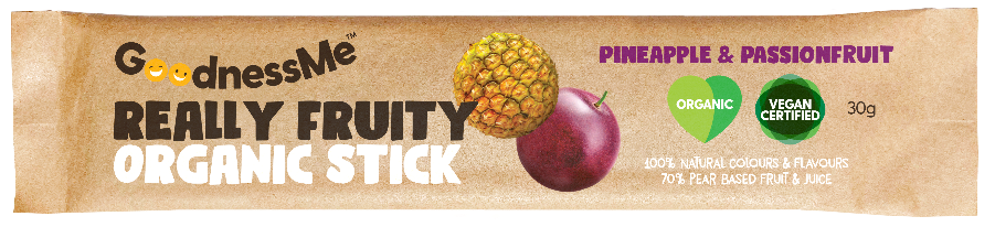 GoodnessMe Fruity Snack Stick Pineapple & Passionfruit 30g