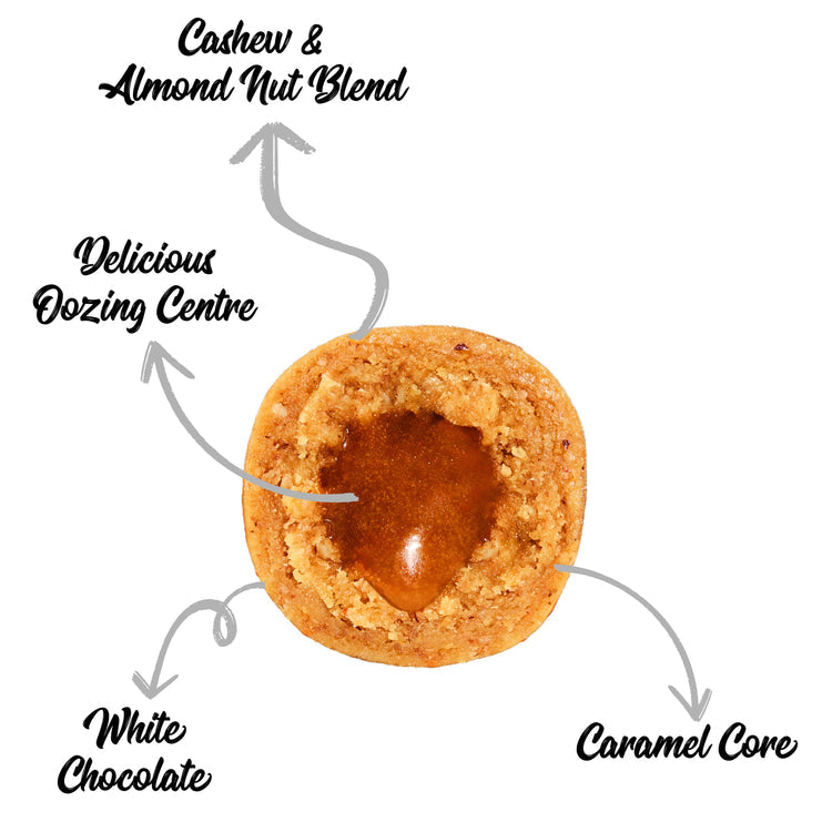 Optislim SSNACK2GO Snack Bites White Choc Caramel 4pk