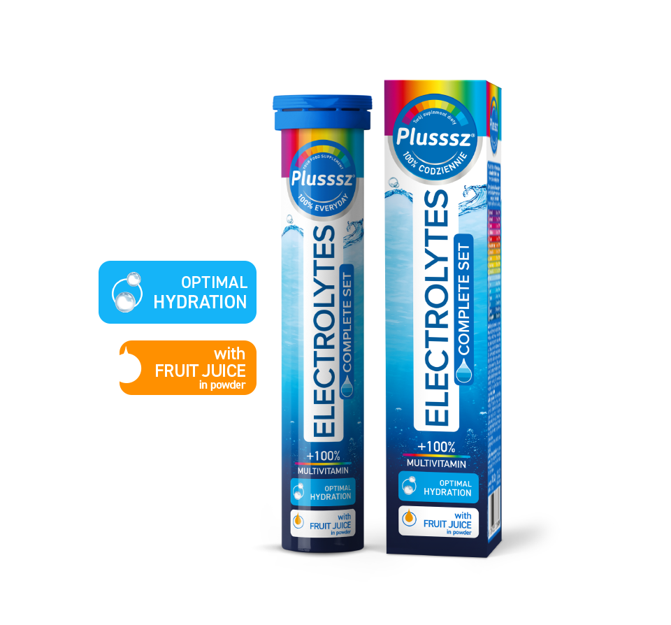 PLUSSSZ Electrolyte Multi Vitamin Effervescent Tablets 24 Pack