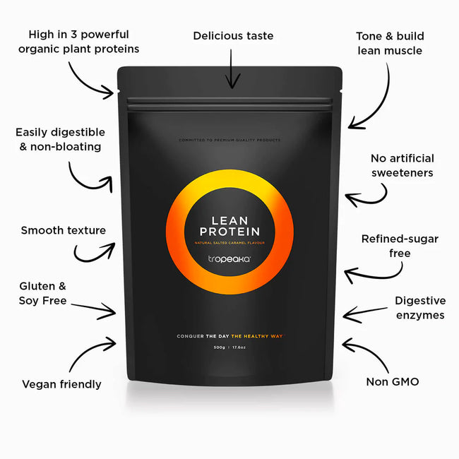 Tropeaka Lean Protein Salted Caramel 500g