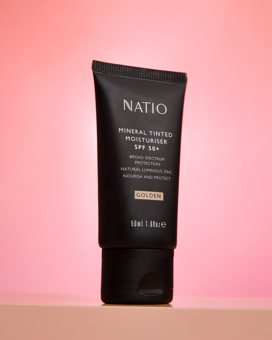 NATIO Mineral Tinted Moisturiser SPF50+ - Gold